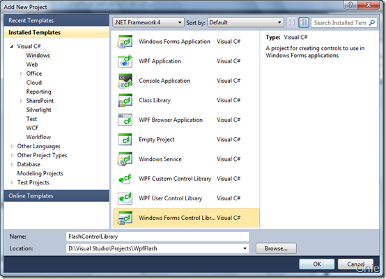 将Flash 嵌入WPF 程序 - Gnie - 博客园